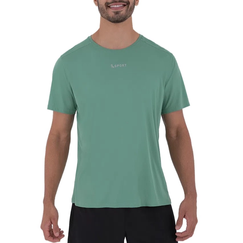 Camiseta Lupo Sport AM Recortes Costas Verde - Masculina - Top Radical