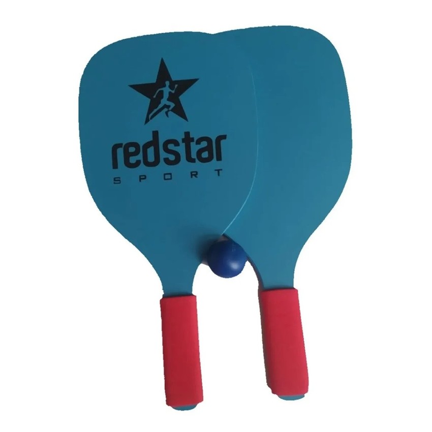 Kit Raquete Frescobol rsSport Basic Azul - Top Radical