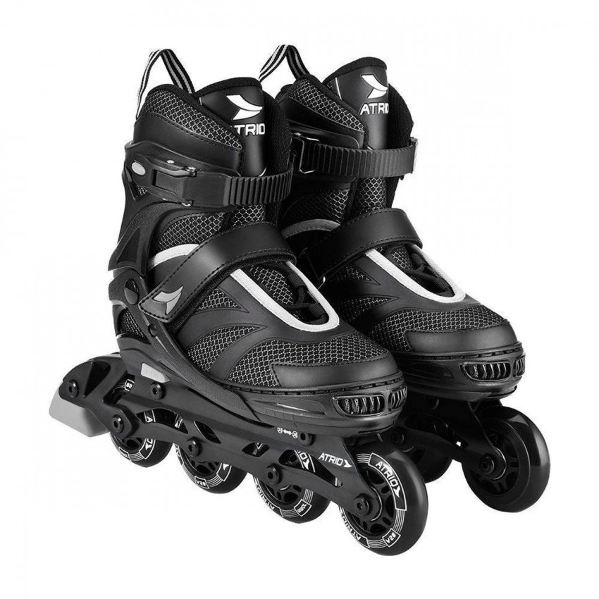 Patins Inline Profissional Atrio Regulável Adulto Preto+Cinza - Top Radical